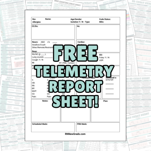 Telemetry Cheat Sheet - RN New Grads